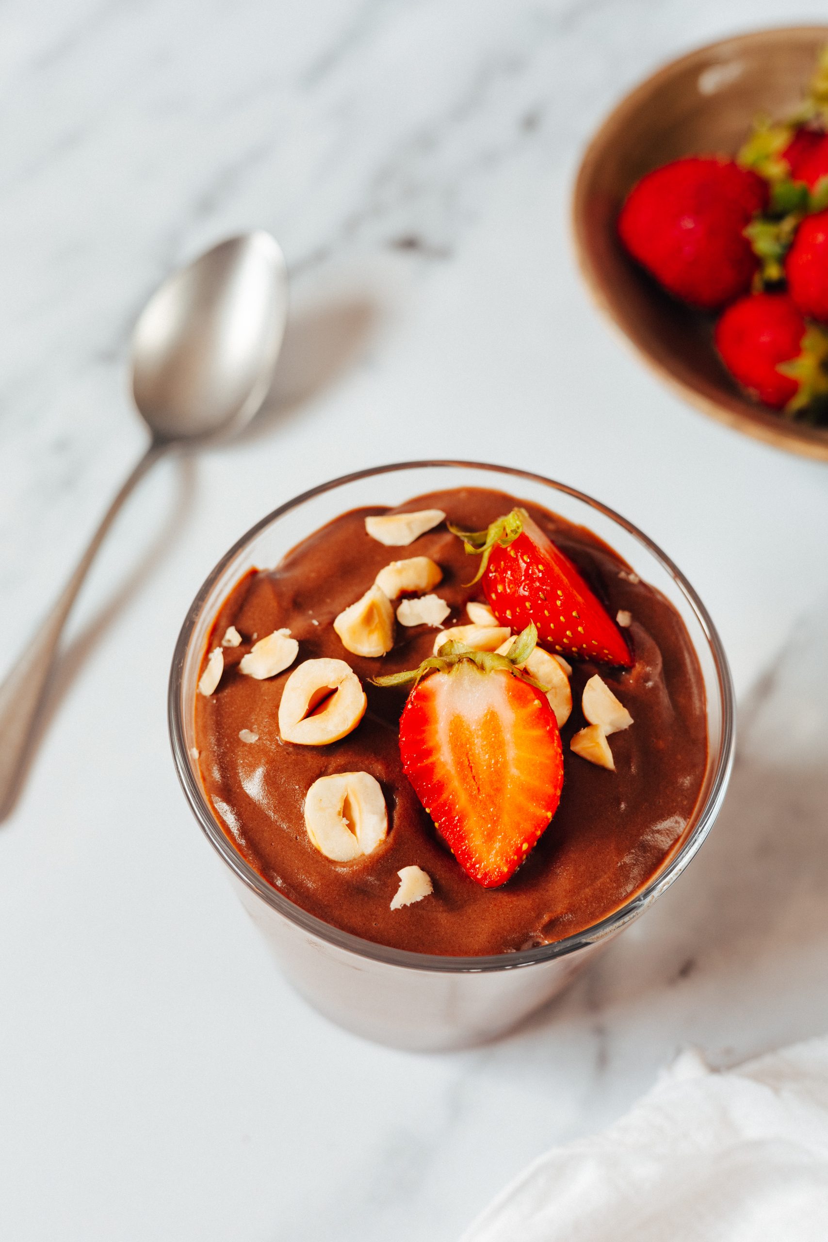 Pudim proteico de chocolate (vegan)